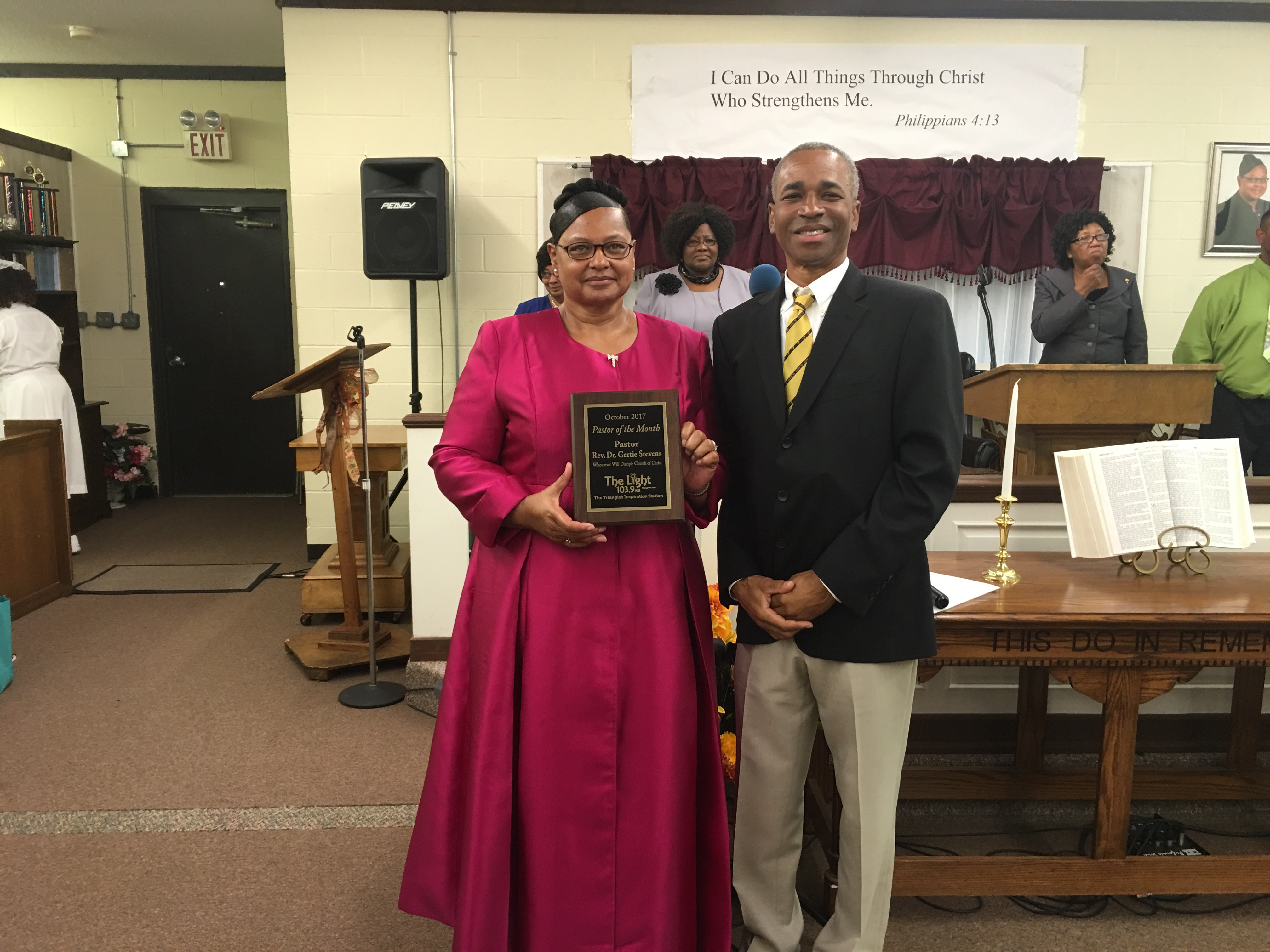 [PHOTOS] 2017 October Pastor Of The Month Pastor Gertie Stevens ...